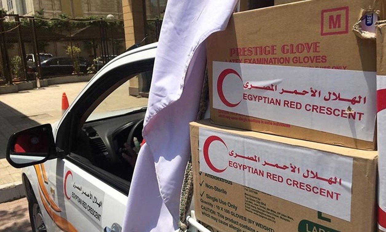Egyptian Red Crescent Sets Up Relief and Emergency Services Hub in ...